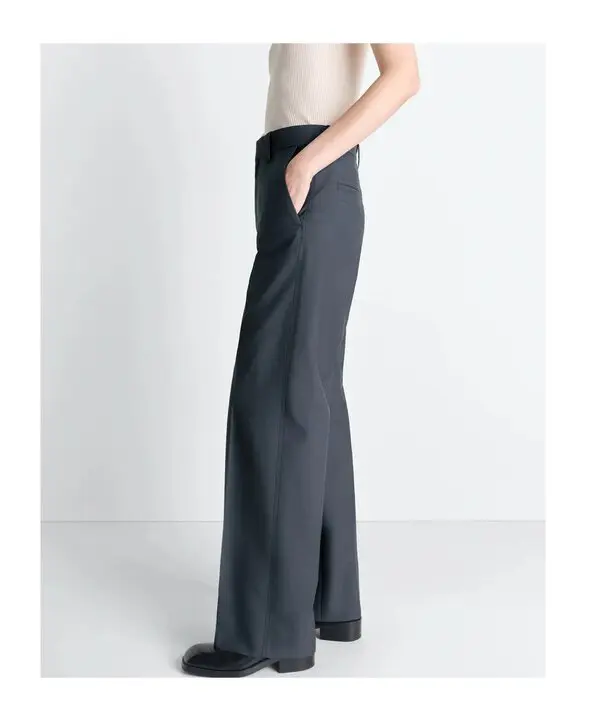 LEMAIRE Tailored Straight-leg Trousers - Carbon