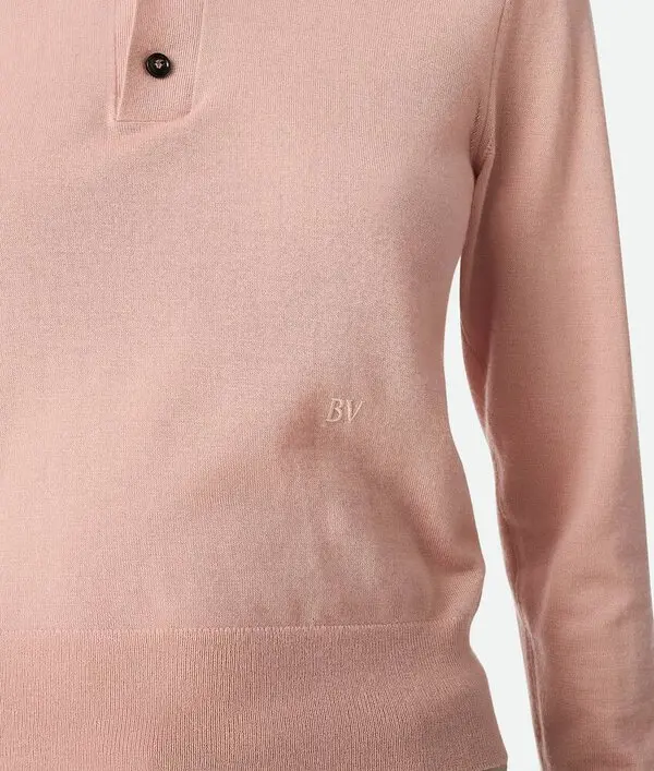 Bottega Veneta Long Sleeve Polo Top