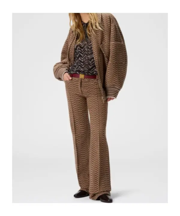 Missoni Irregular Chevron Pattern Bomber Jacket