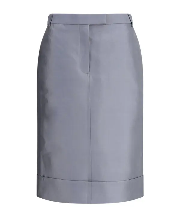 Thom Browne Midi Pencil Skirt With Welt Pockets