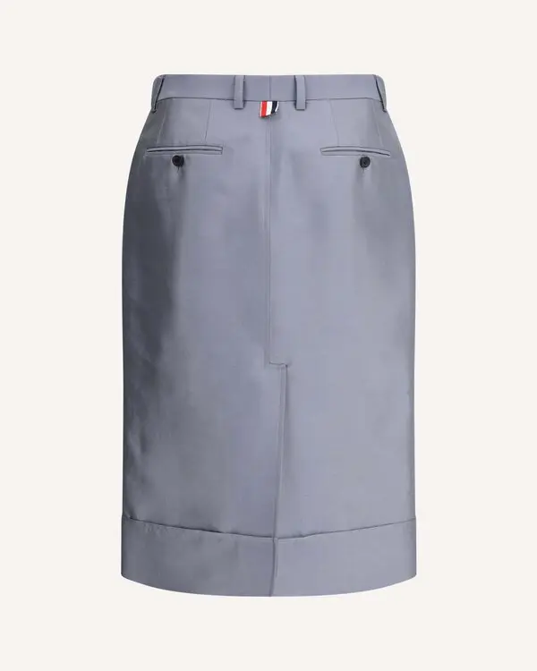 Thom Browne Midi Pencil Skirt With Welt Pockets