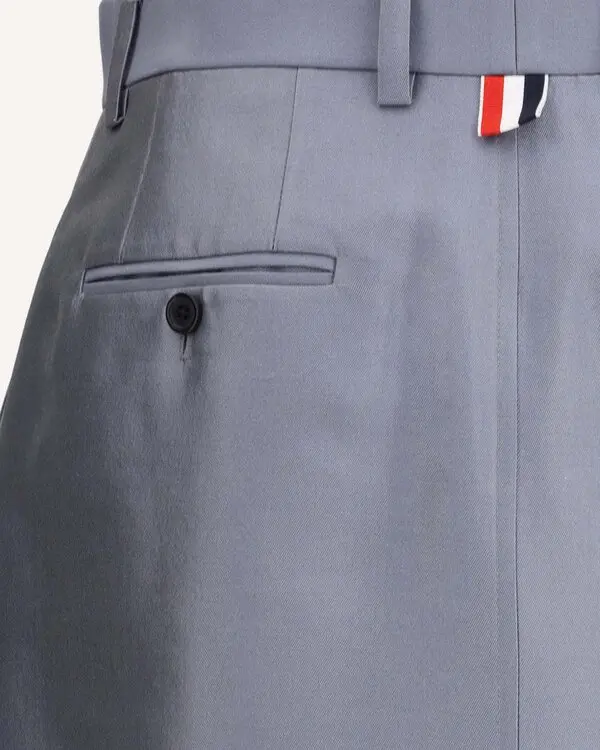 Thom Browne Midi Pencil Skirt With Welt Pockets