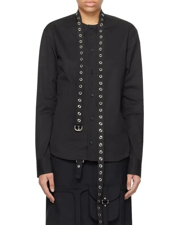 Off-White Buttoned Long-sleeved Shirt With Logo Detail