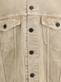 Balenciaga Oversized Denim Jacket With Embroidered Logo