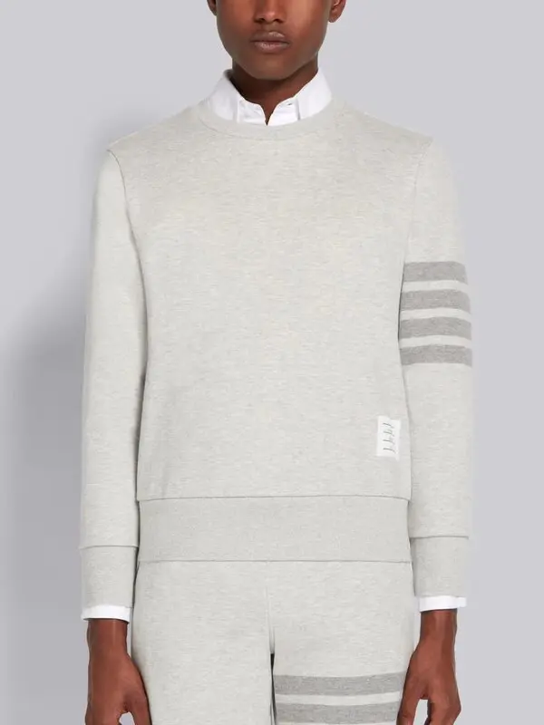 Thom Browne 4-bar Crewneck Sweatshirt - Grey