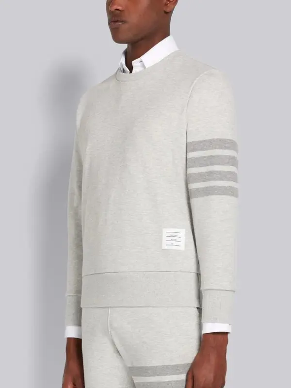 Thom Browne 4-bar Crewneck Sweatshirt - Grey
