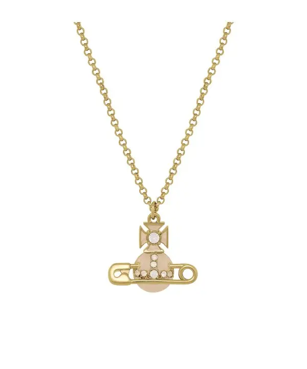 VIVIENNE WESTWOOD Kitty Pendant Necklace - Yellow