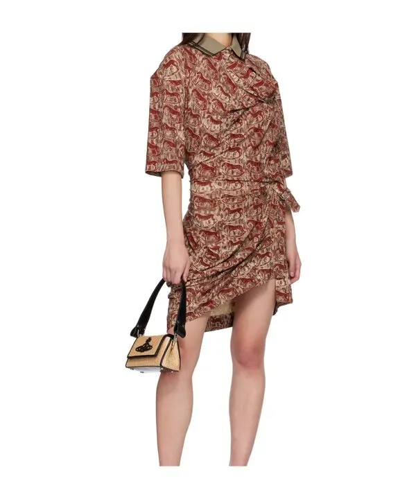 VIVIENNE WESTWOOD Hazel Small Shoulder Bag - Tan