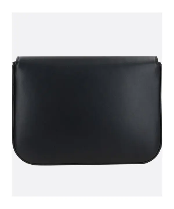 Prada Emblème Leather Shoulder Bag - Black