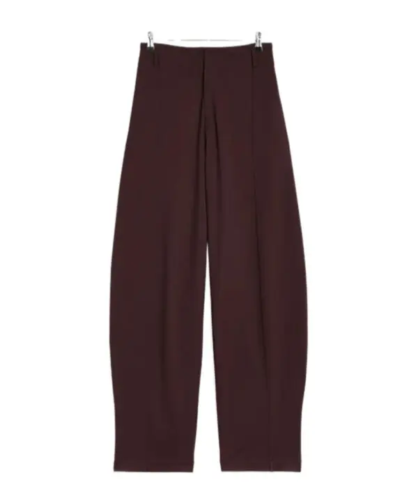 LEMAIRE Relaxed Volume Trousers - Dark Cherry