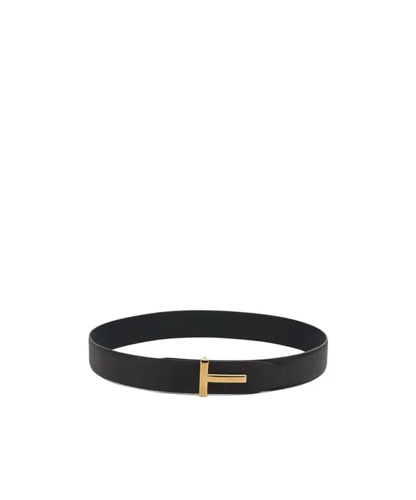 TOM FORD Reversible T Icon Belt - Brown