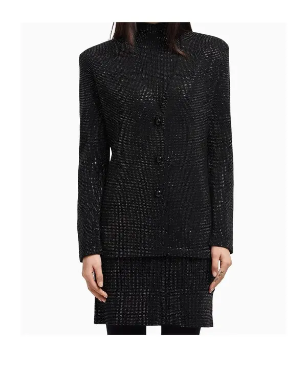 Emporio Armani Allover Embellished V-neck Cardigan