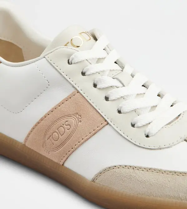 TOD'S Two-tone Lace-up Sneakers - White