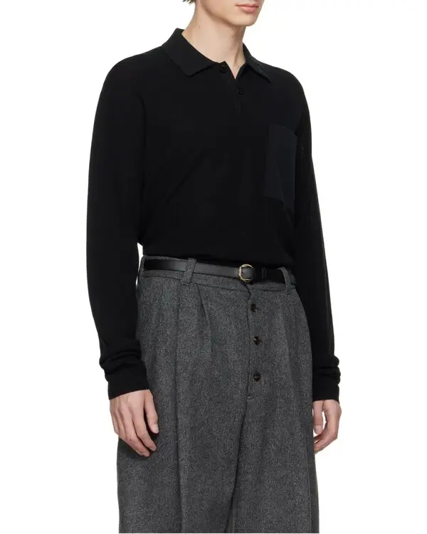 Jacquemus The Tricot Long-sleeve Polo Shirt