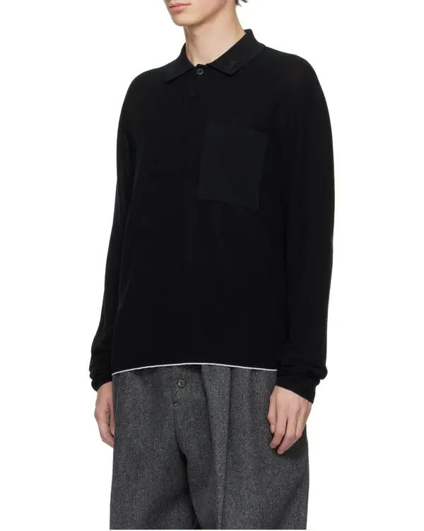 Jacquemus The Tricot Long-sleeve Polo Shirt