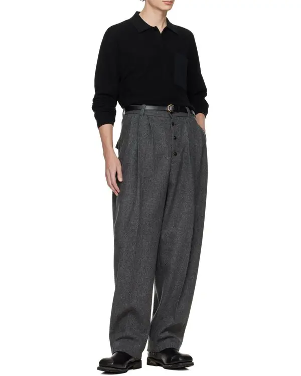 Jacquemus The Tricot Long-sleeve Polo Shirt