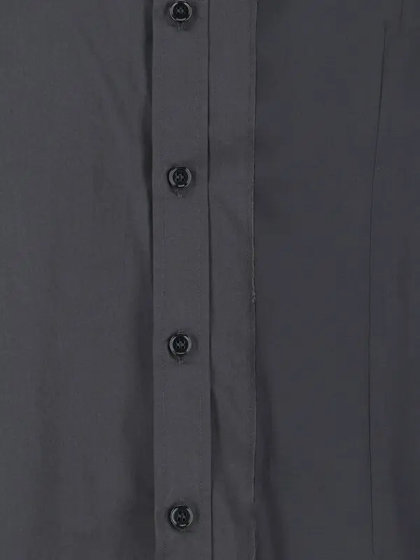 MAISON MARGIELA Long Sleeved Panelled Shirt - Black