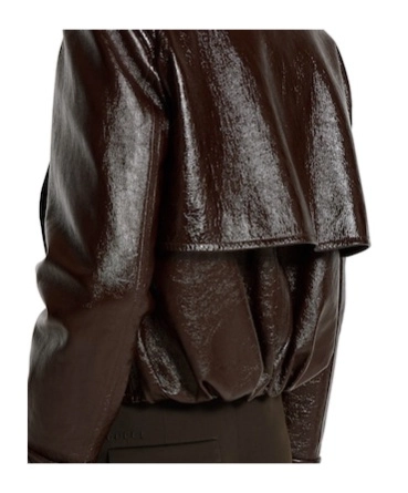 Gucci Double-breasted Leather Jacket - Black
