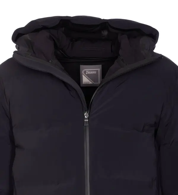 Herno Hooded Down Jacket With Quilted Detailing