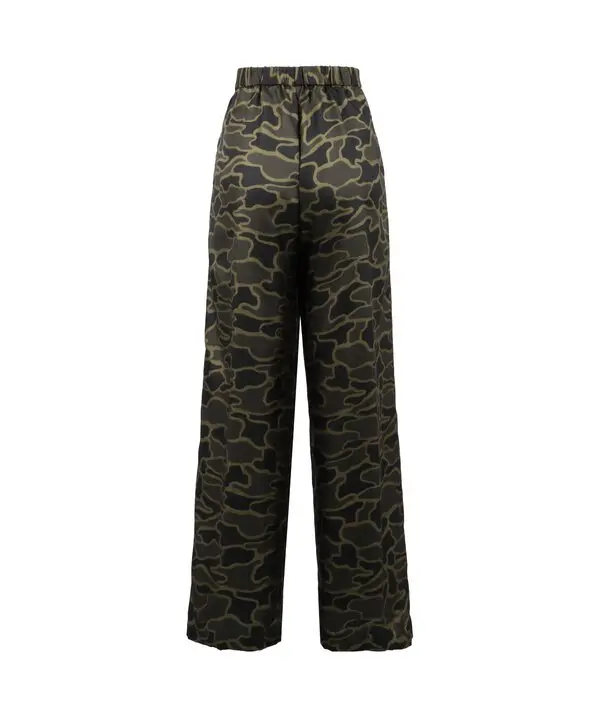 Aspesi Camouflage Print Elastic Waist Pants