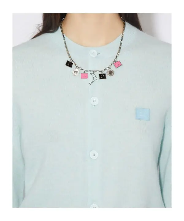 Acne Studios Face-plaque Cable-link Necklace