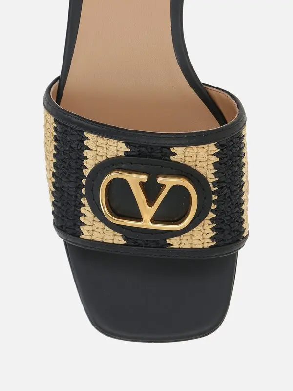 Valentino Garavani Vlogo Signature Slip-on Sandals - Green