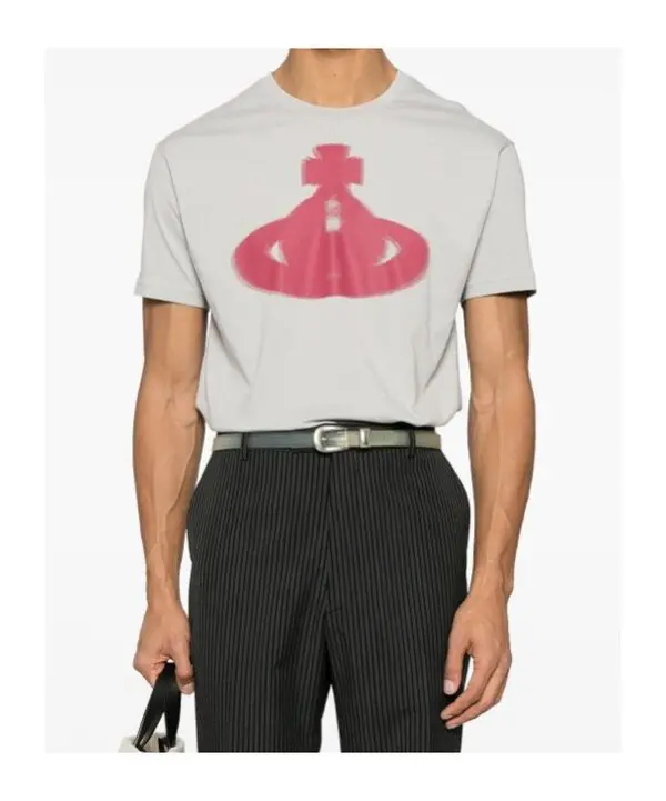 VIVIENNE WESTWOOD Halftone Orb T-shirt - Grey
