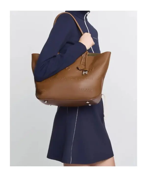 Hogan Small Shopping Bag - Brown