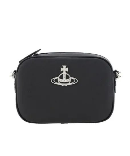 VIVIENNE WESTWOOD Anna Orb Plaque Camera Bag - Black