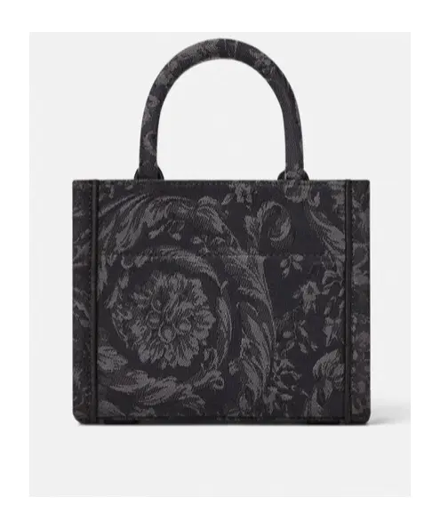 Versace Barocco Athena Top Handle Bag - Black