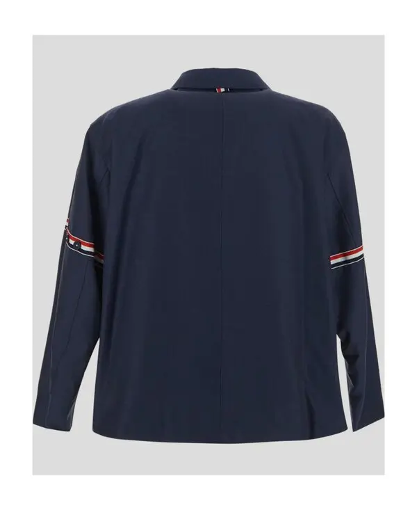 Thom Browne Signature Stripe Long Sleeve Shirt Jacket