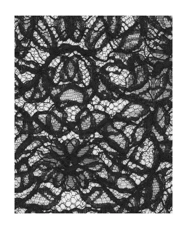 Saint Laurent Lace Detailed Straight Leg Trousers