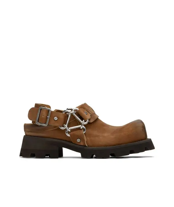 Acne Studios Buckled Square Toe Mules