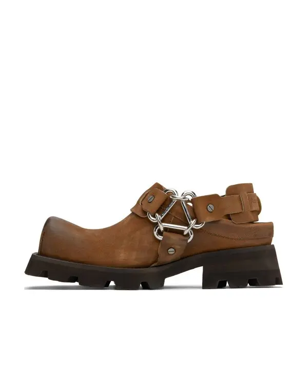 Acne Studios Buckled Square Toe Mules