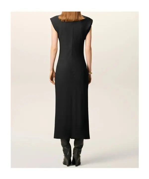 AMI Paris Sleeveless Long Dress With Raw Edges
