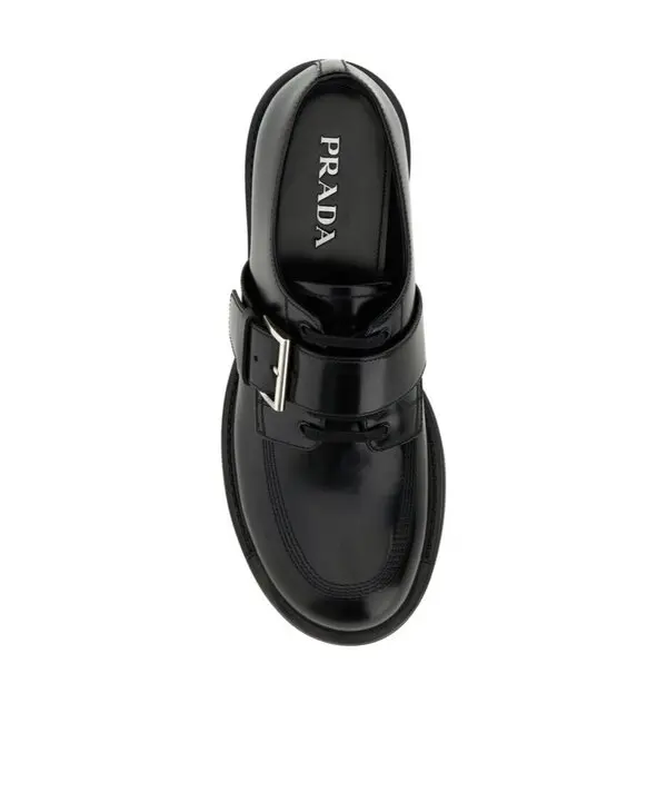 Prada Buckled Derby Shoes