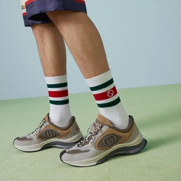 Gucci Interlocking G Ribbed Knit Socks