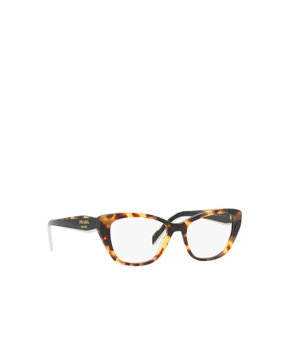 Prada Cat Eye Frame Eyeglasses - Brown