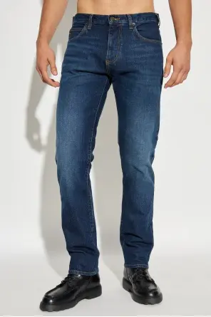 Emporio Armani Logo-motif Jeans - Navy Blue