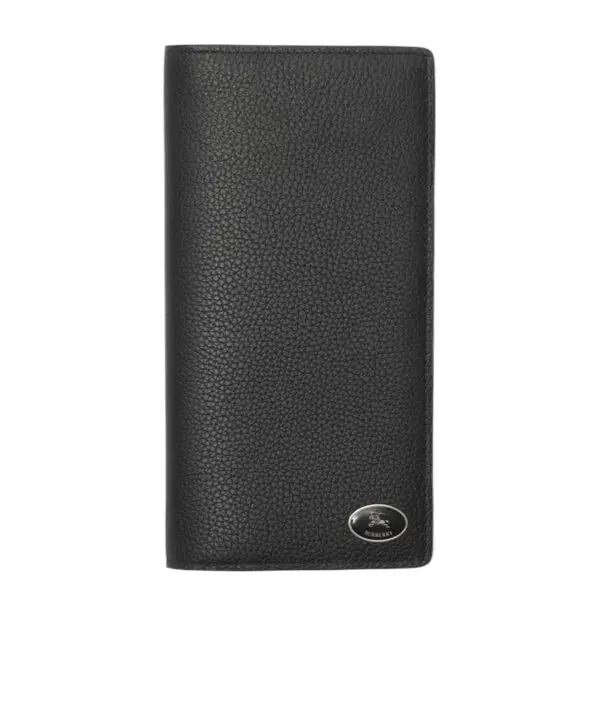 Burberry Ekd Patch Checked Bi-fold Wallet - Black