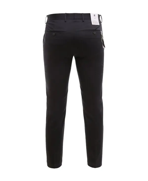 PT TORINO Slim Fit Trousers - Black