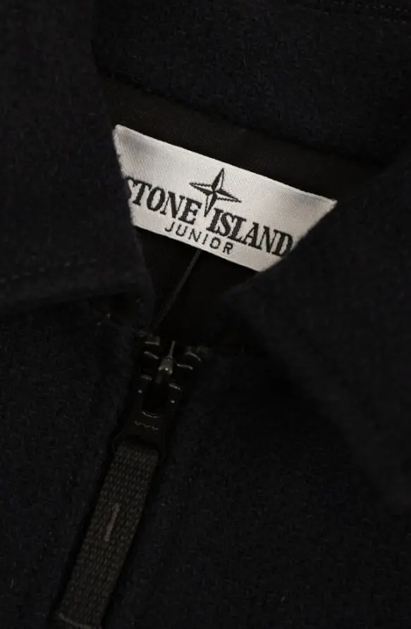 Stone Island Long Sleeve Lapel Jacket With Zip Closure