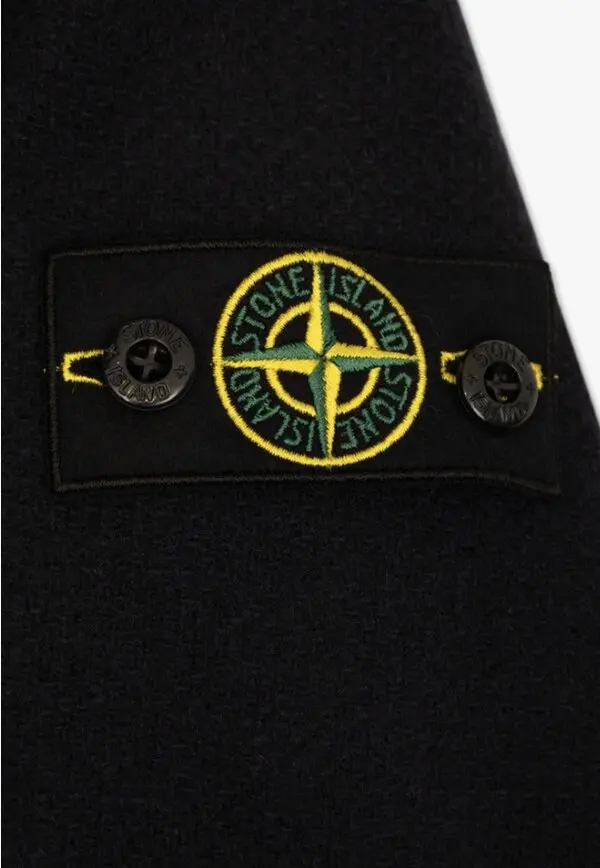 Stone Island Long Sleeve Lapel Jacket With Zip Closure