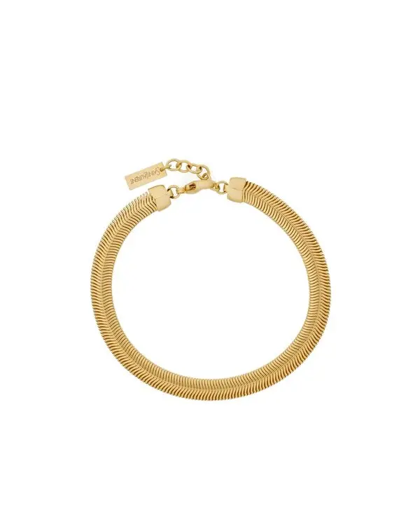 Saint Laurent Metal Snake-chain Bracelet - Brass Gold