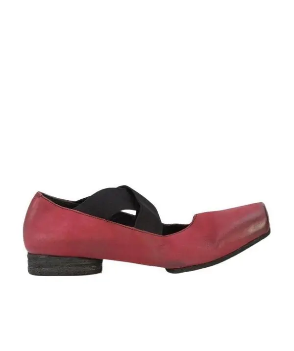 UMA WANG Two-tone Mules - Red