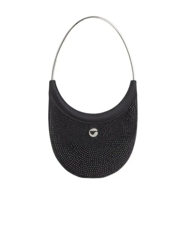 Coperni Ring Swipe Embellished Zip-up Tote Bag - Black