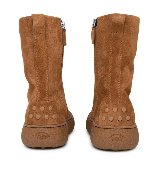 TOD'S Wg Lace-up Ankle Boots - Brown