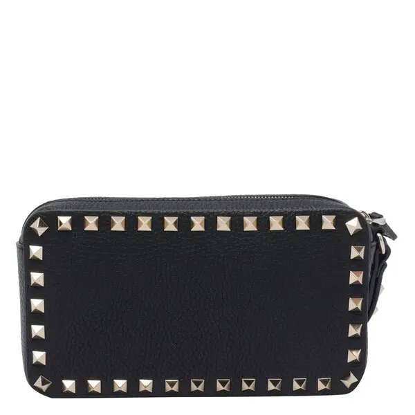 Valentino Garavani Rockstud Zip-up Clutch Bag