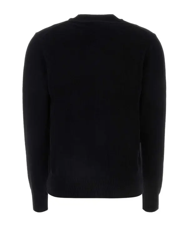 Play Comme Des Garcon Wool Cardigan - Black