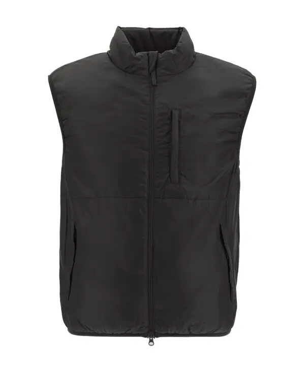 Aspesi High-neck Zip-up Gilet - Black